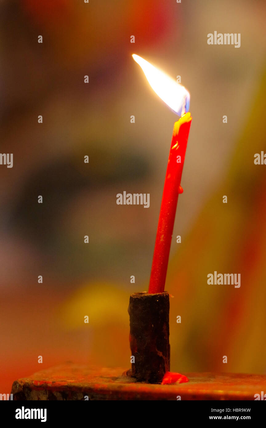 Five Red Candles Burning High Resolution Stock Photography and Images ...