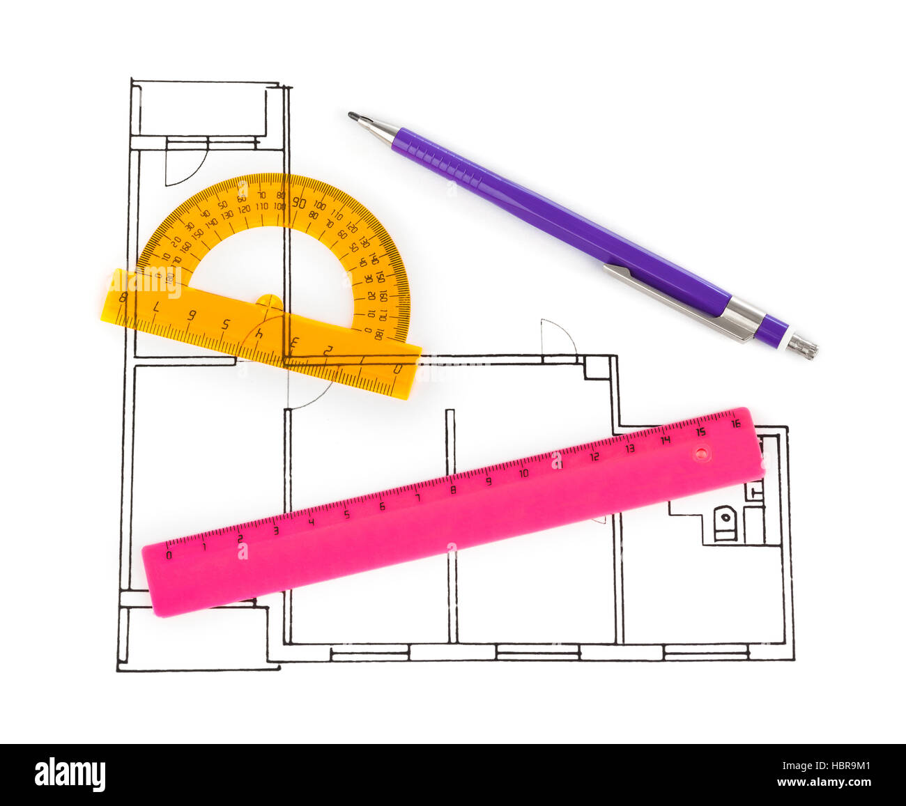 Wood floor plan Cut Out Stock Images & Pictures - Alamy
