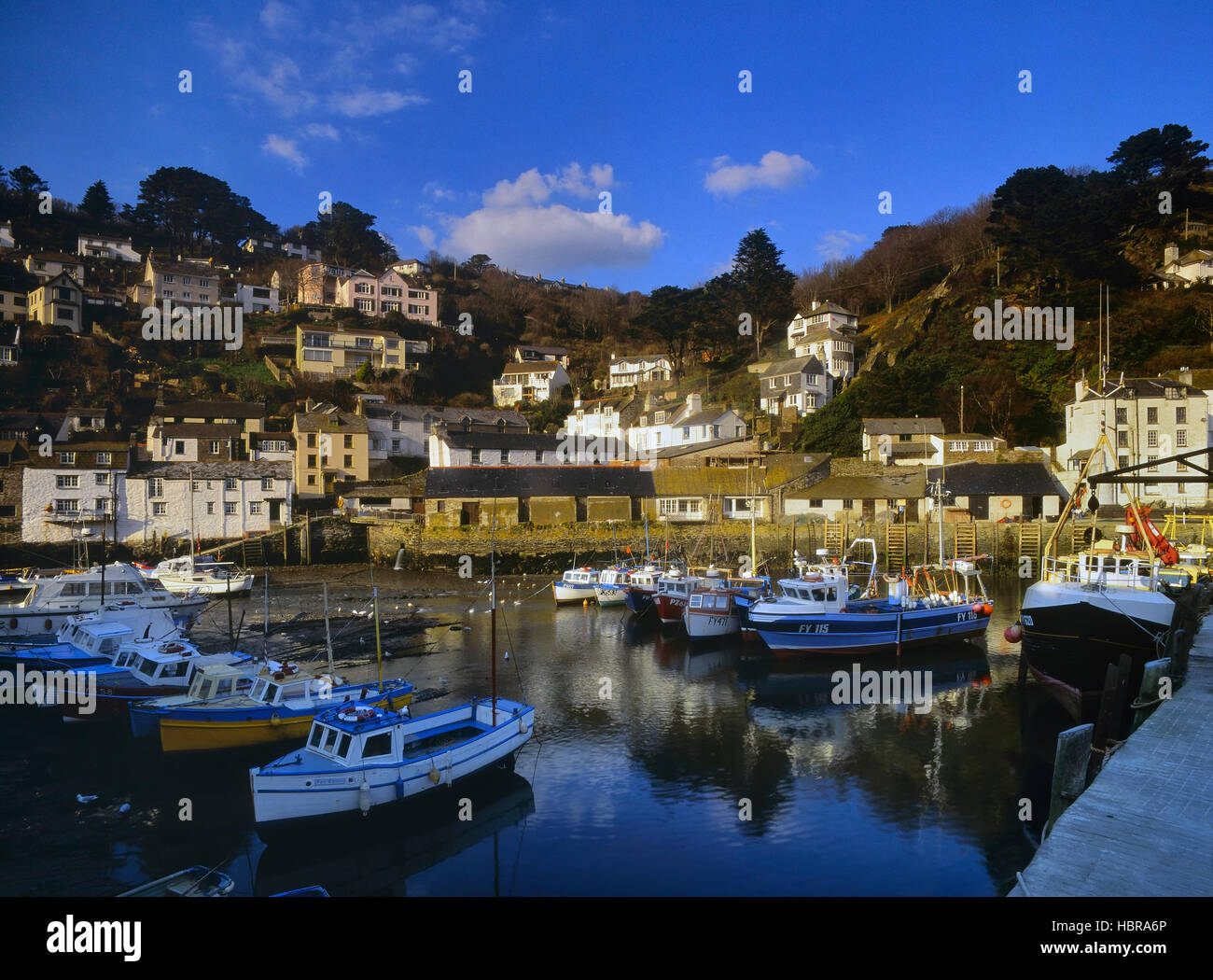 Polperro fishing village. Cornwall. England. UK Stock Photo - Alamy