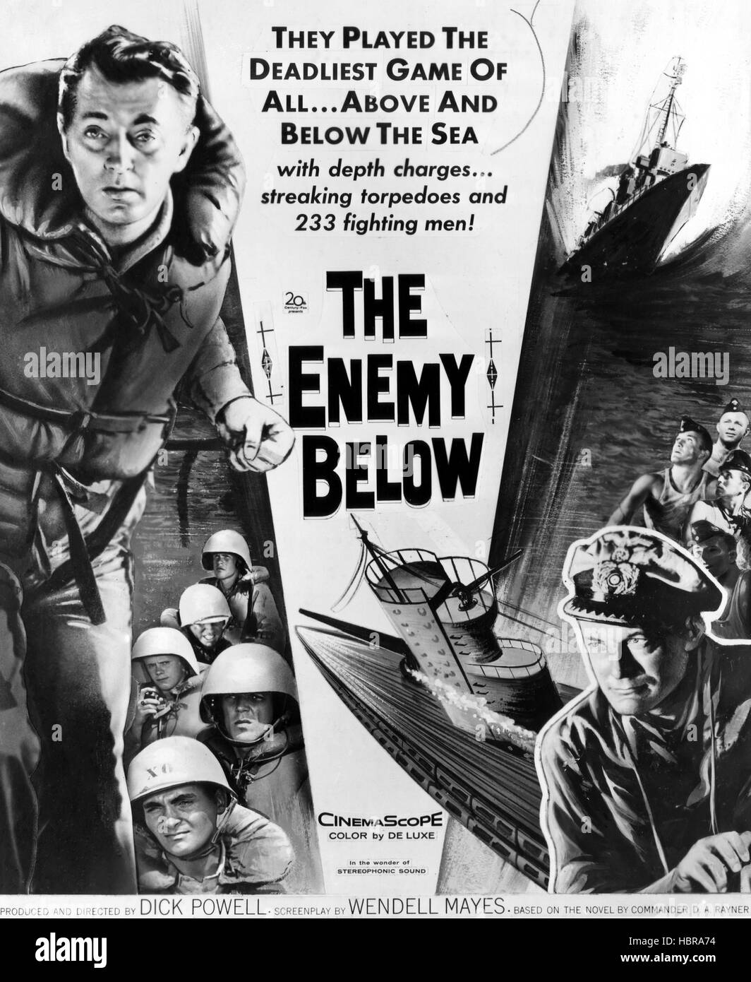 THE ENEMY BELOW, Robert Mitchum, 1957. TM and Copyright © 20th Century Fox Film Corp. All rights ...