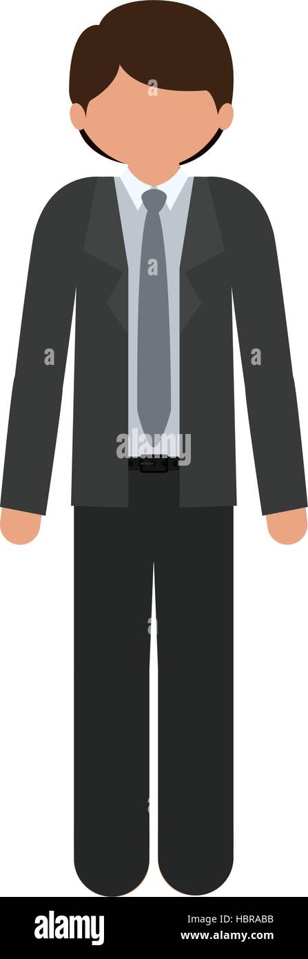 silhouette man with formal suit without face Stock Vector Image & Art ...
