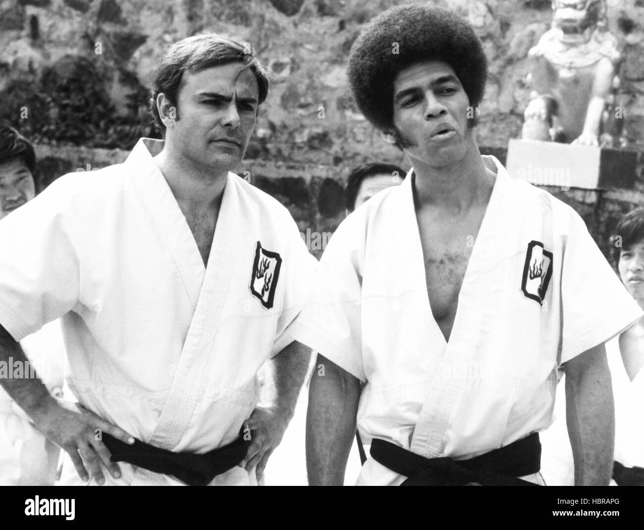 ENTER THE DRAGON, from left, John Saxon, Jim Kelly, 1973 Stock Photo ...
