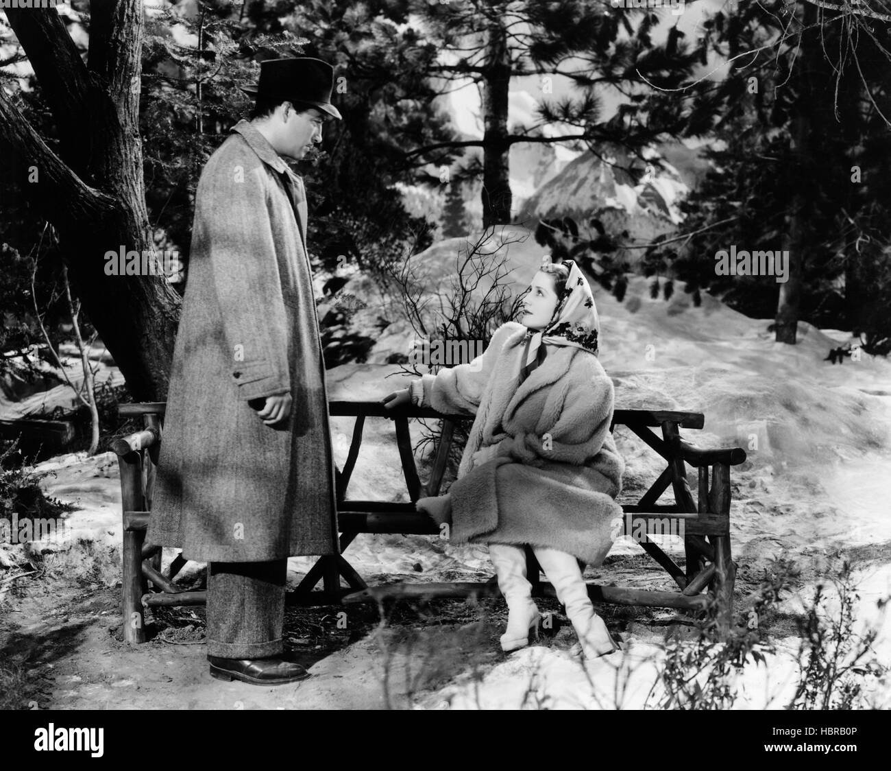 ESCAPE, from left, Robert Taylor, Norma Shearer, 1940 Stock Photo - Alamy