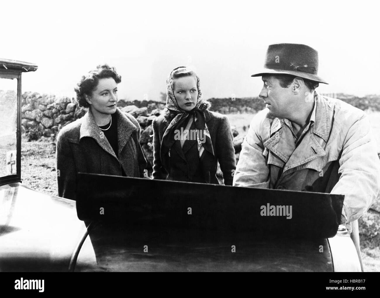 ESCAPE, from left: Jill Esmond, Peggy Cummins, Rex Harrison, 1948, TM ...