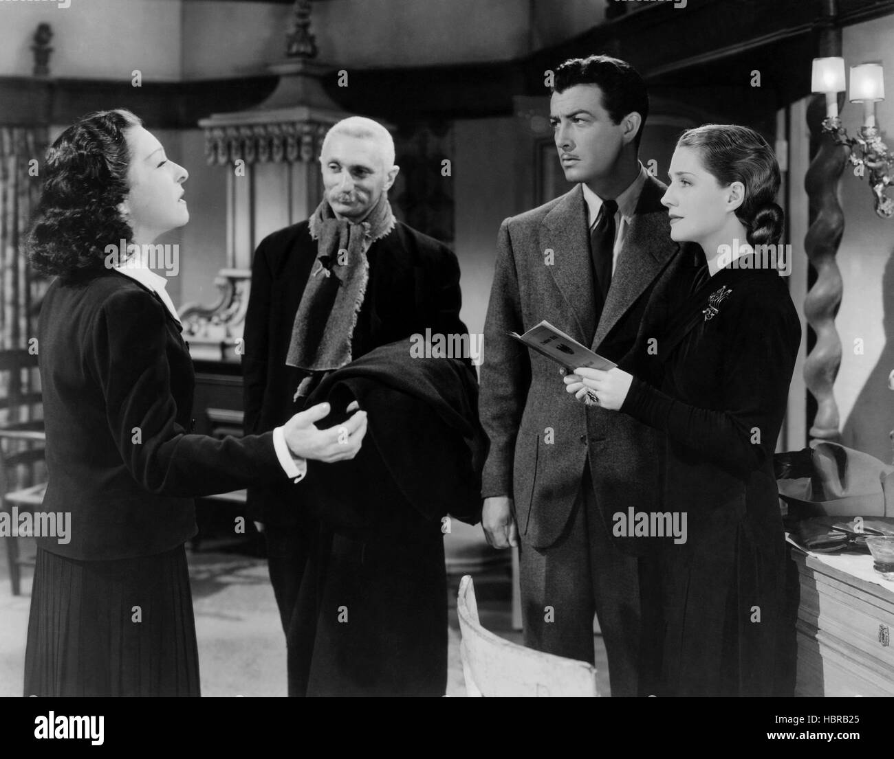 ESCAPE, from left, Alla Nazimova, Albert Basserman, Robert Taylor ...