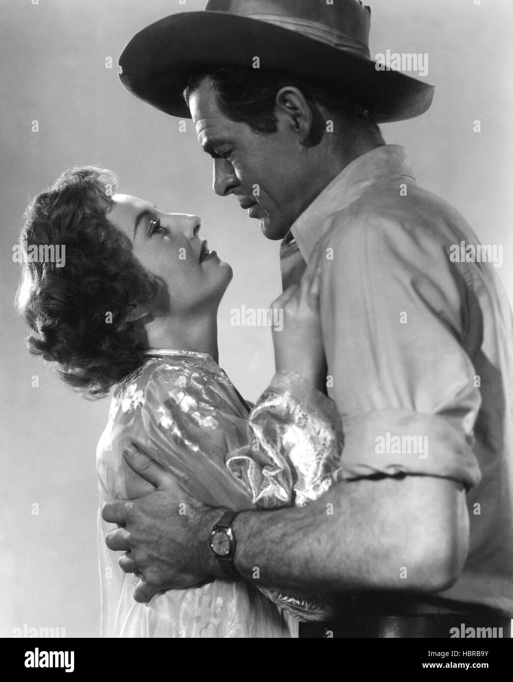 ESCAPE TO BURMA, Barbara Stanwyck, Robert Ryan, 1955 Stock Photo - Alamy