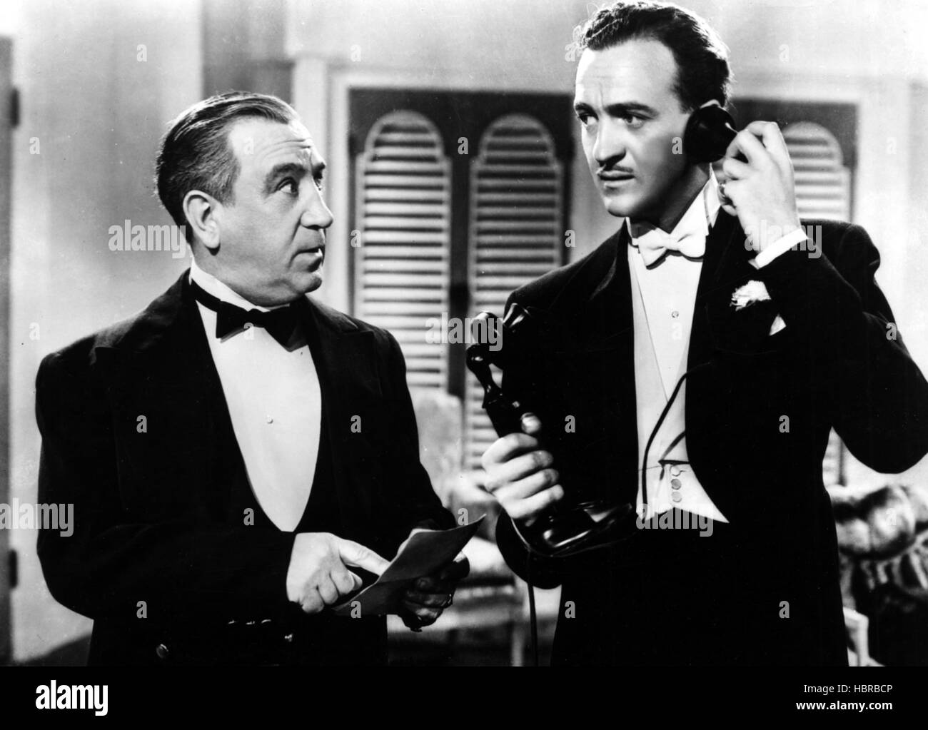 ETERNALLY YOURS, Hugh Herbert, David Niven, 1939 Stock Photo - Alamy