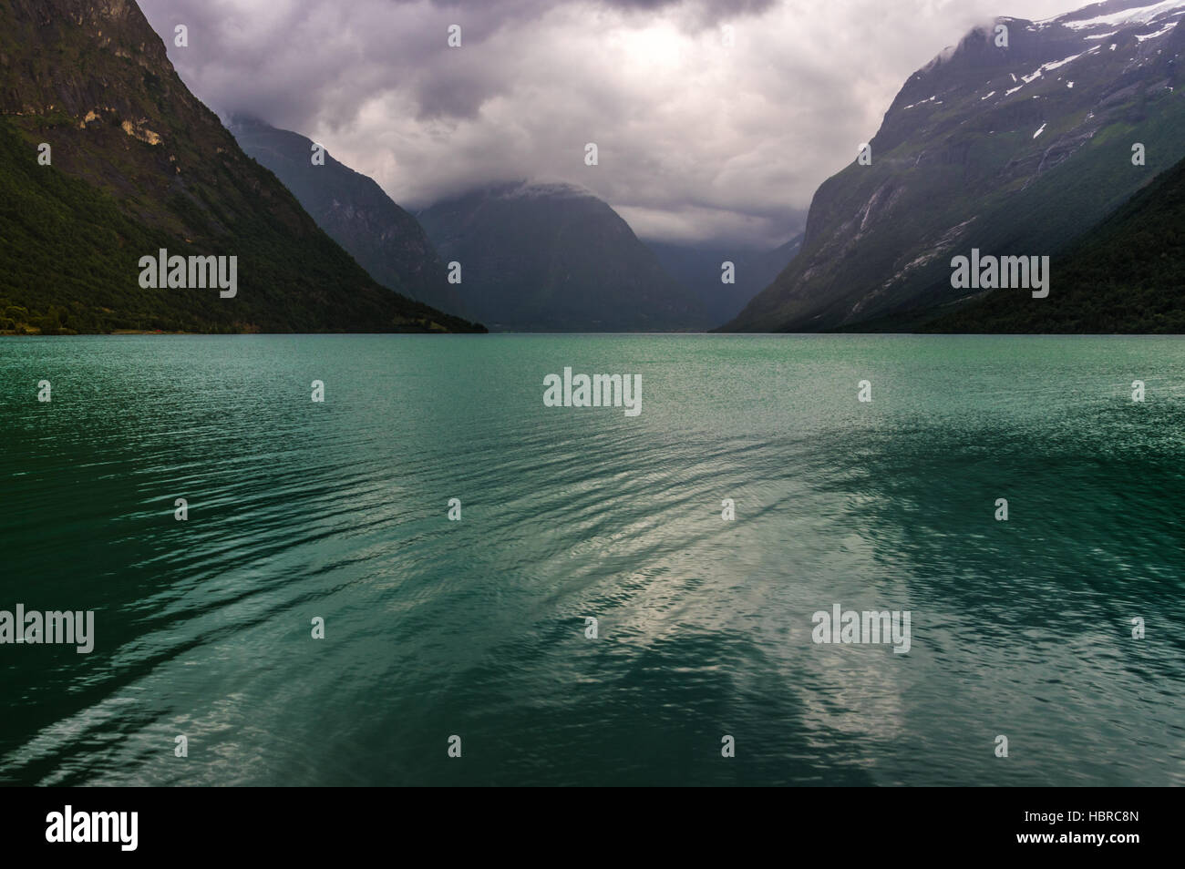 At the glacier lake in Sande Stock Photo - Alamy
