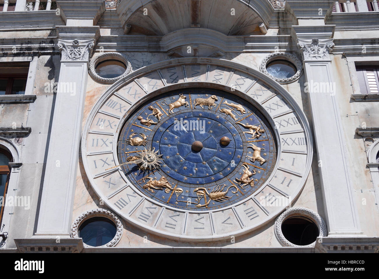 The Old Clock Tower Venice Stock Photo - Alamy