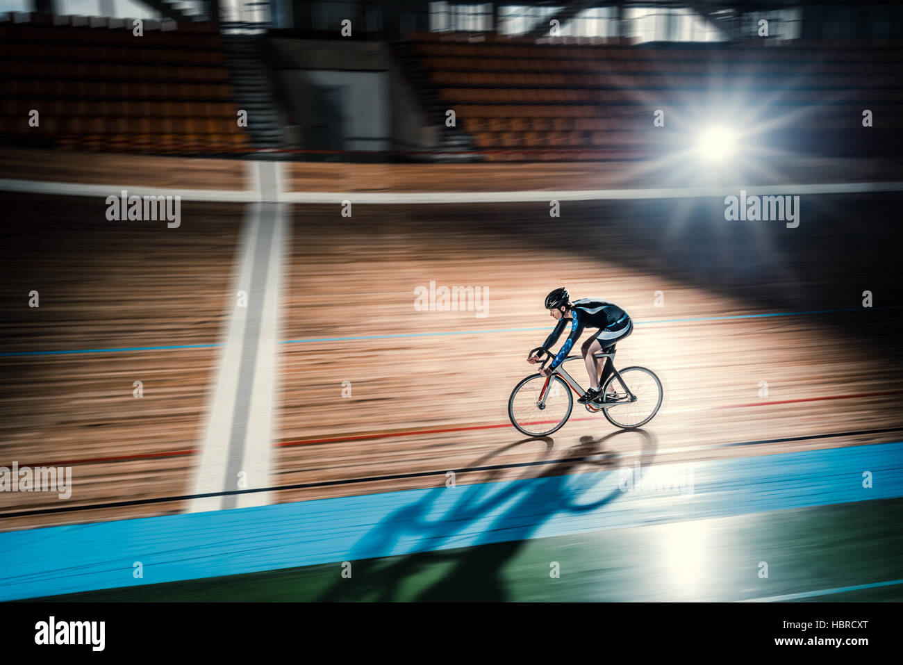 Velodrome cycling indoors hi-res stock photography and images - Alamy