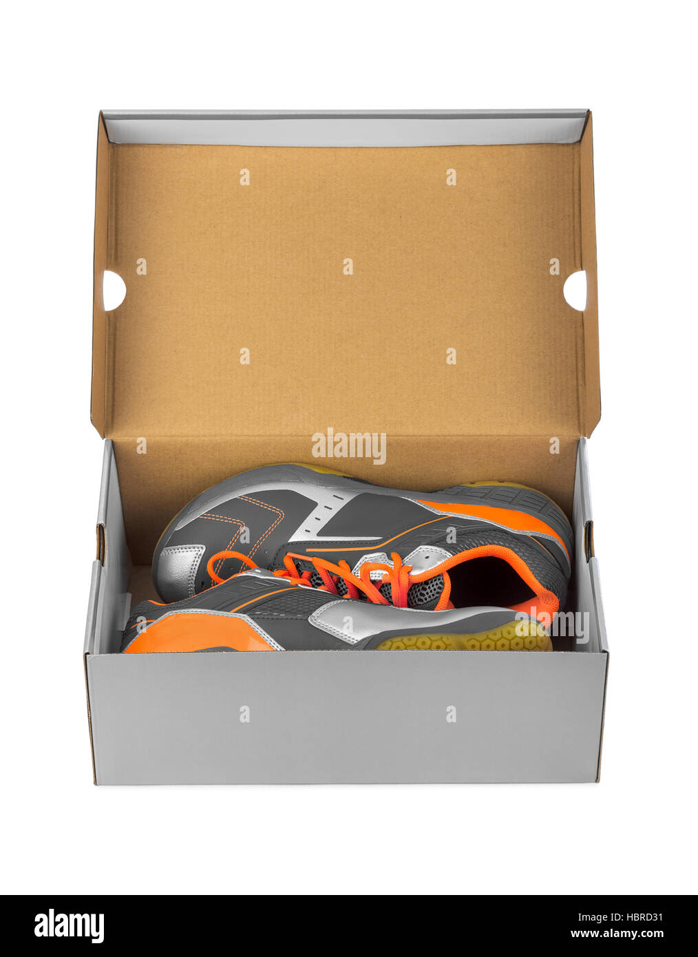 Sport sneakers in box Stock Photo - Alamy