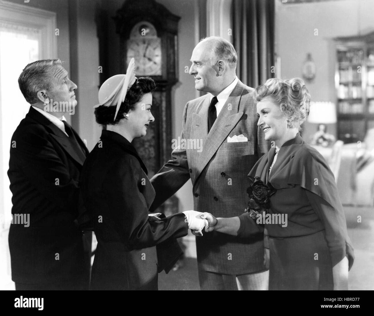 FATHER OF THE BRIDE, from left, Spencer Tracy, Joan Bennett, Moroni ...