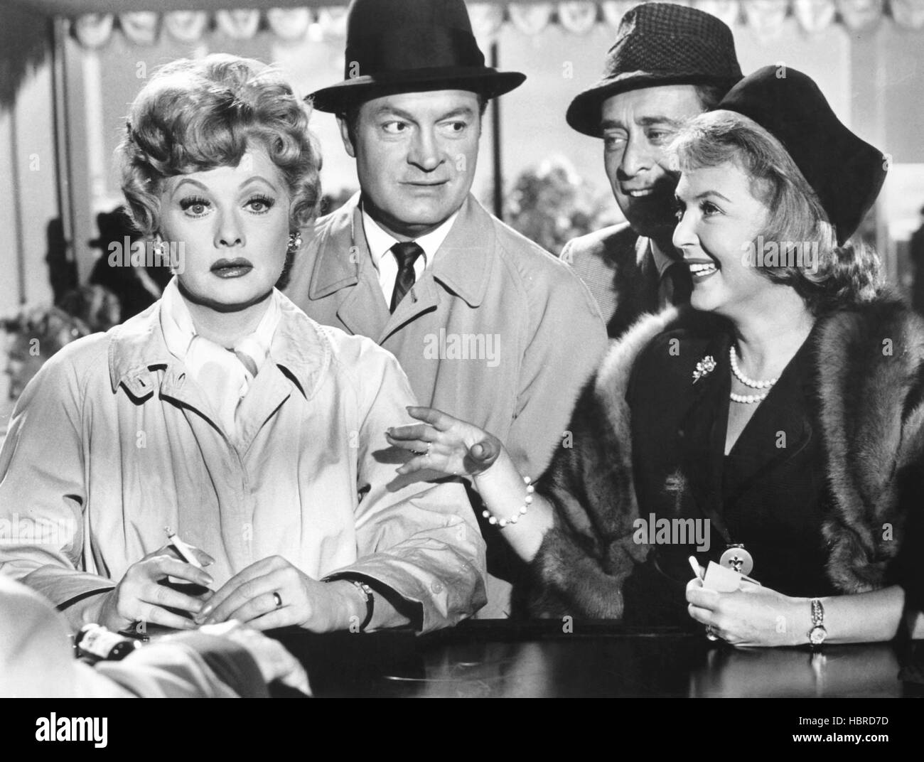 THE FACTS OF LIFE, from left, Lucille Ball, Bob Hope, Louis Nye, Hollis ...