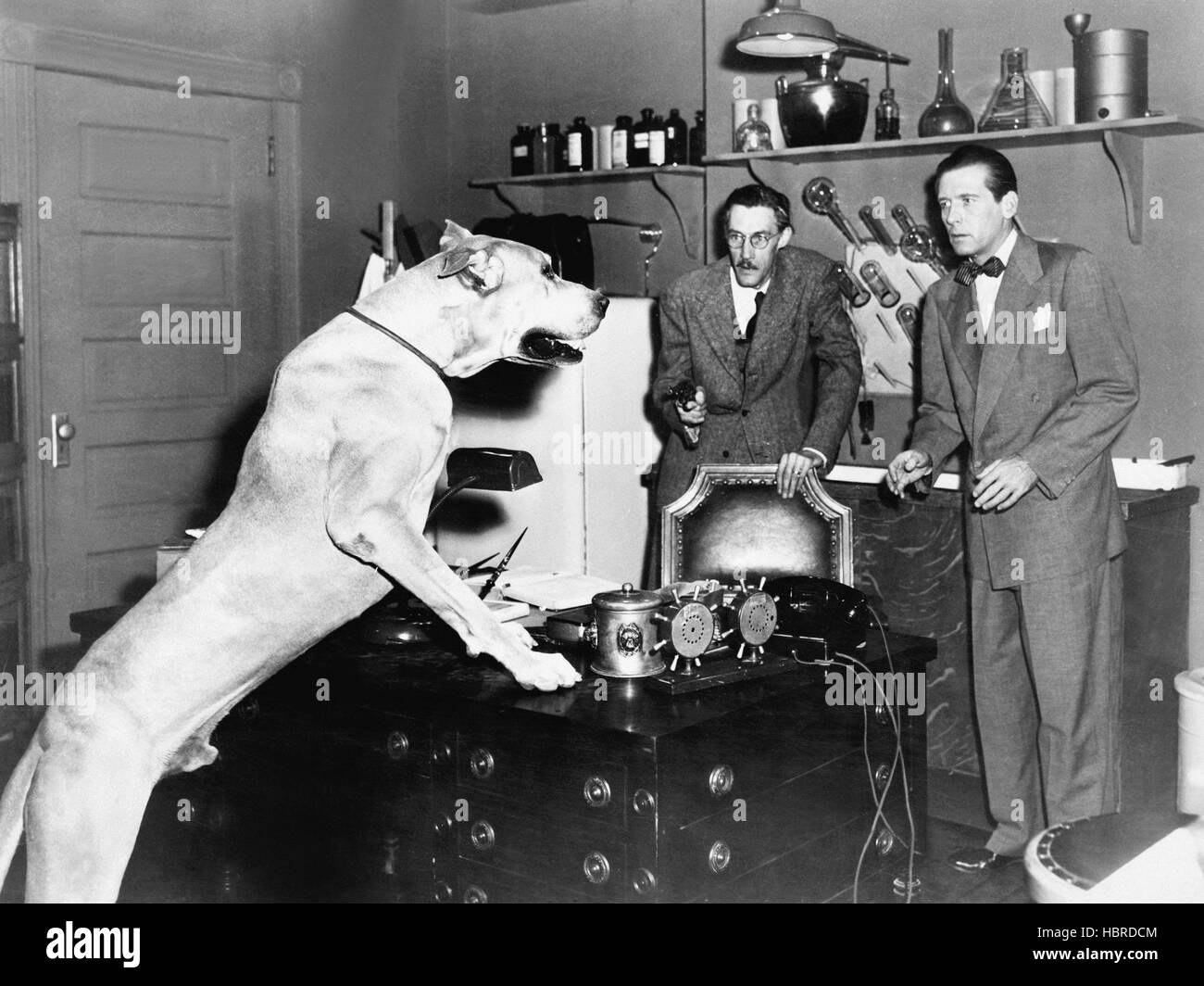 THE FACE OF MARBLE, from left: John Carradine, Robert Shayne, 1946 ...