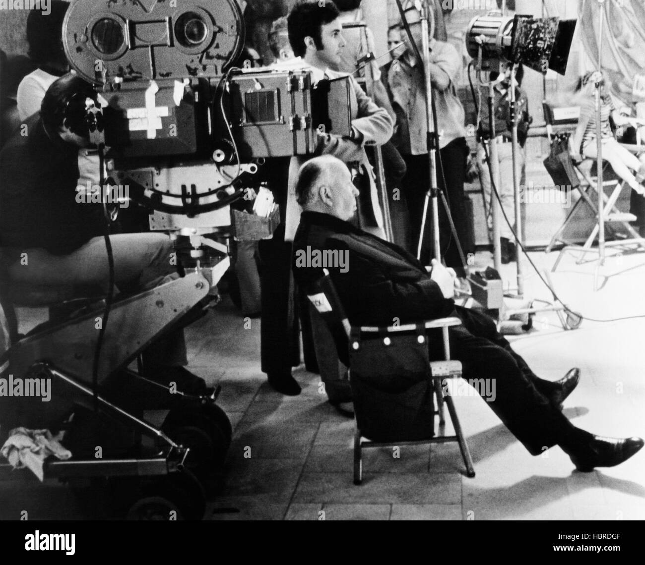 FAMILY PLOT, Alfred Hitchcock, on-set, 1976 Stock Photo - Alamy