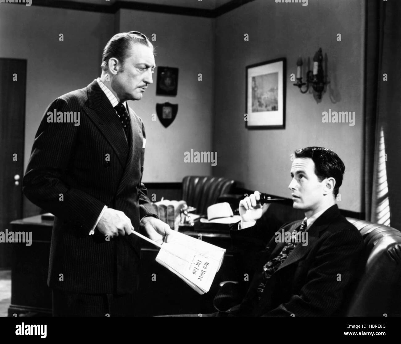 FEAR, (aka THE BLACK TOWER), from left, Warren William, Peter Cookson ...