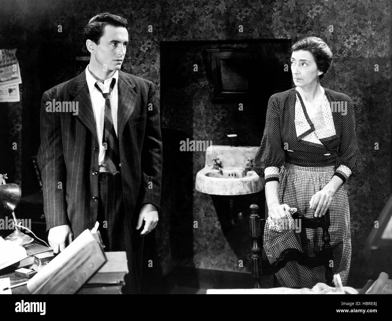 FEAR, (aka THE BLACK TOWER), from left, Peter Cookson, Almira Sessions ...