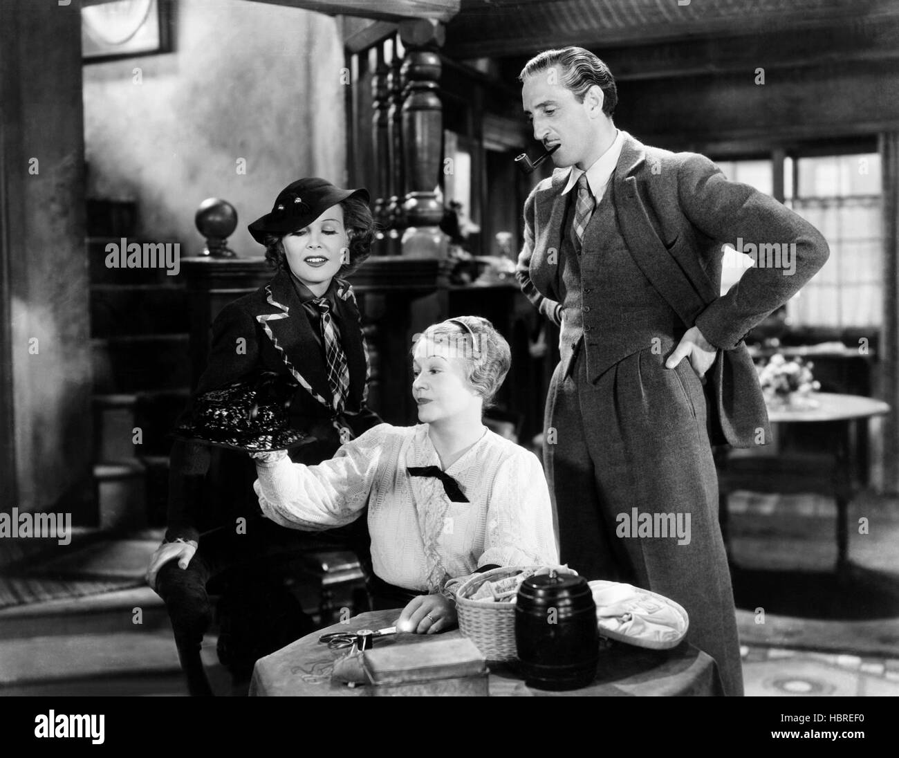 A FEATHER IN HER HAT, from left, Wendy Barrie, Pauline Lord, Basil ...