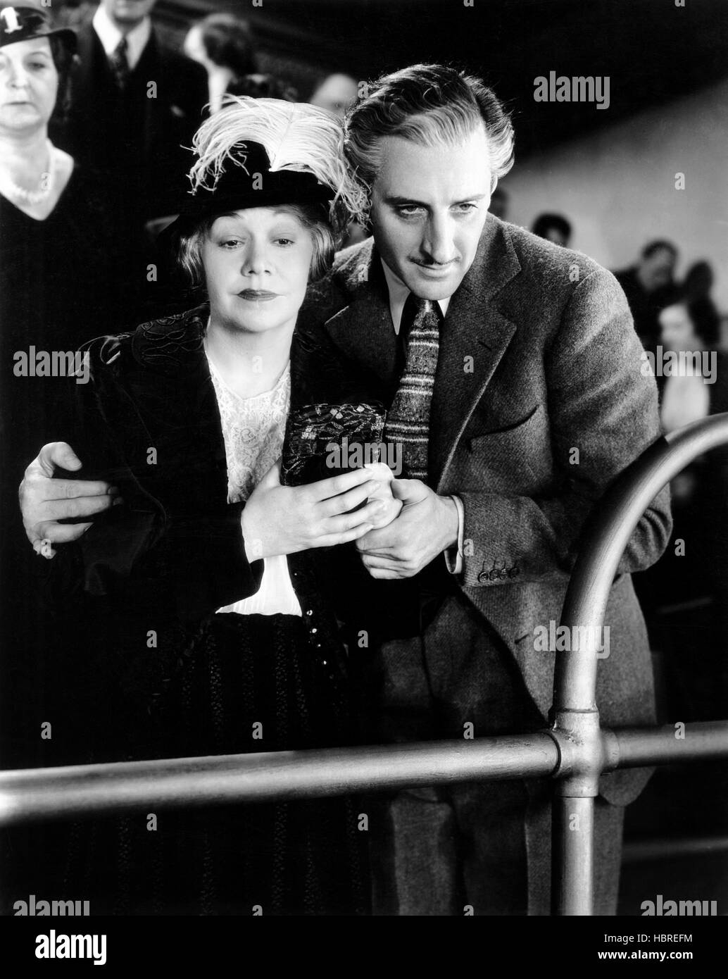 A FEATHER IN HER HAT, from left, Pauline Lord, Basil Rathbone, 1935 ...