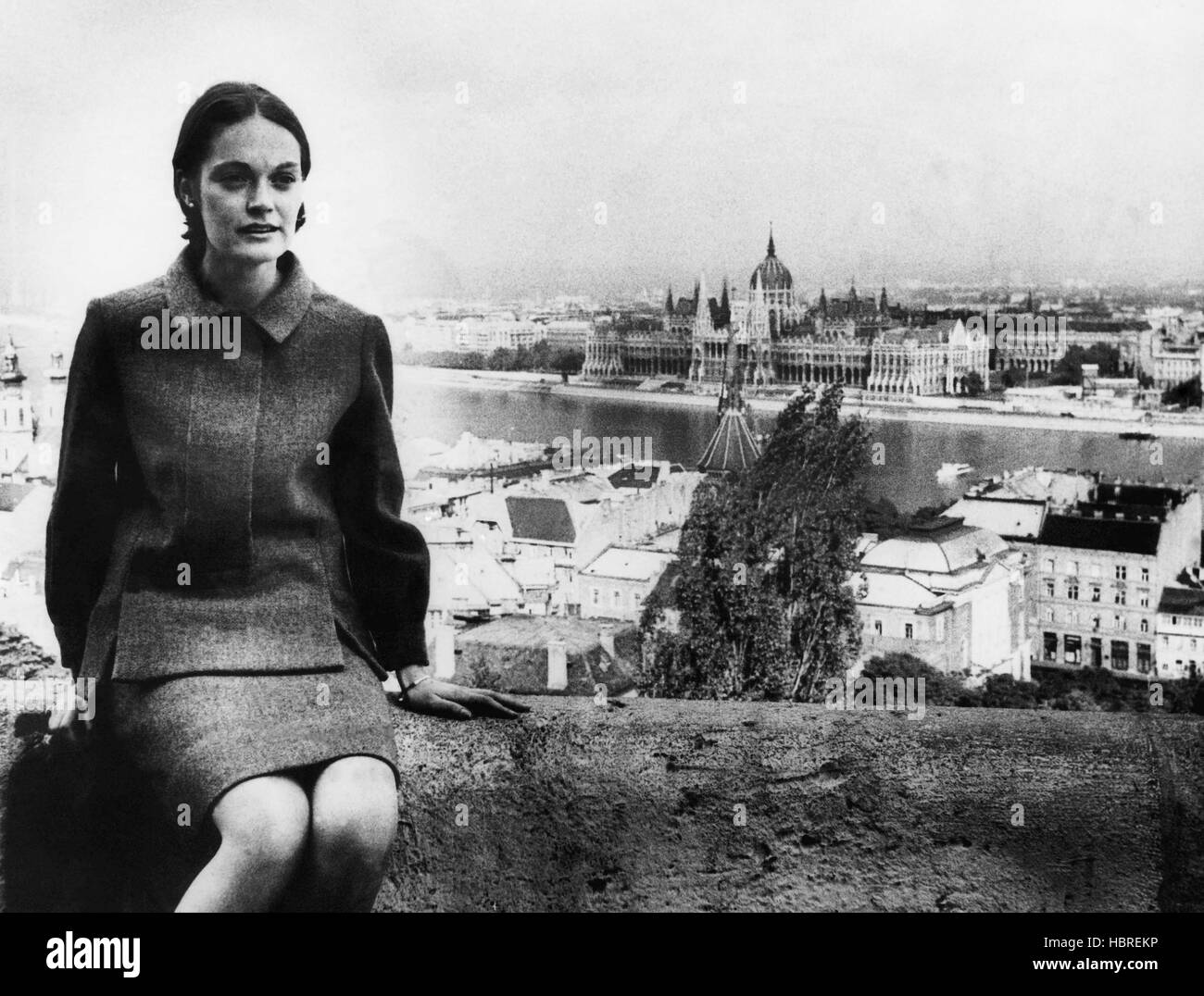 THE FIXER, Elizabeth Hartman, on location in Hungary, January 1967 ...