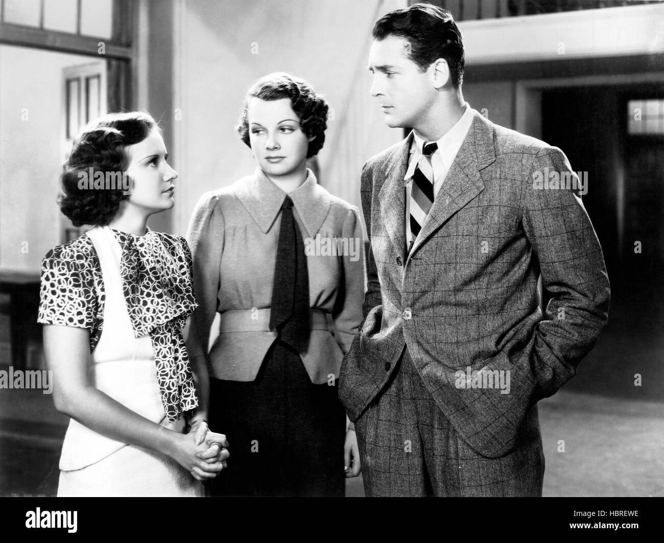 FIGHTING YOUTH, from left, June Martel, Ann Sheridan, Charles Farrell ...