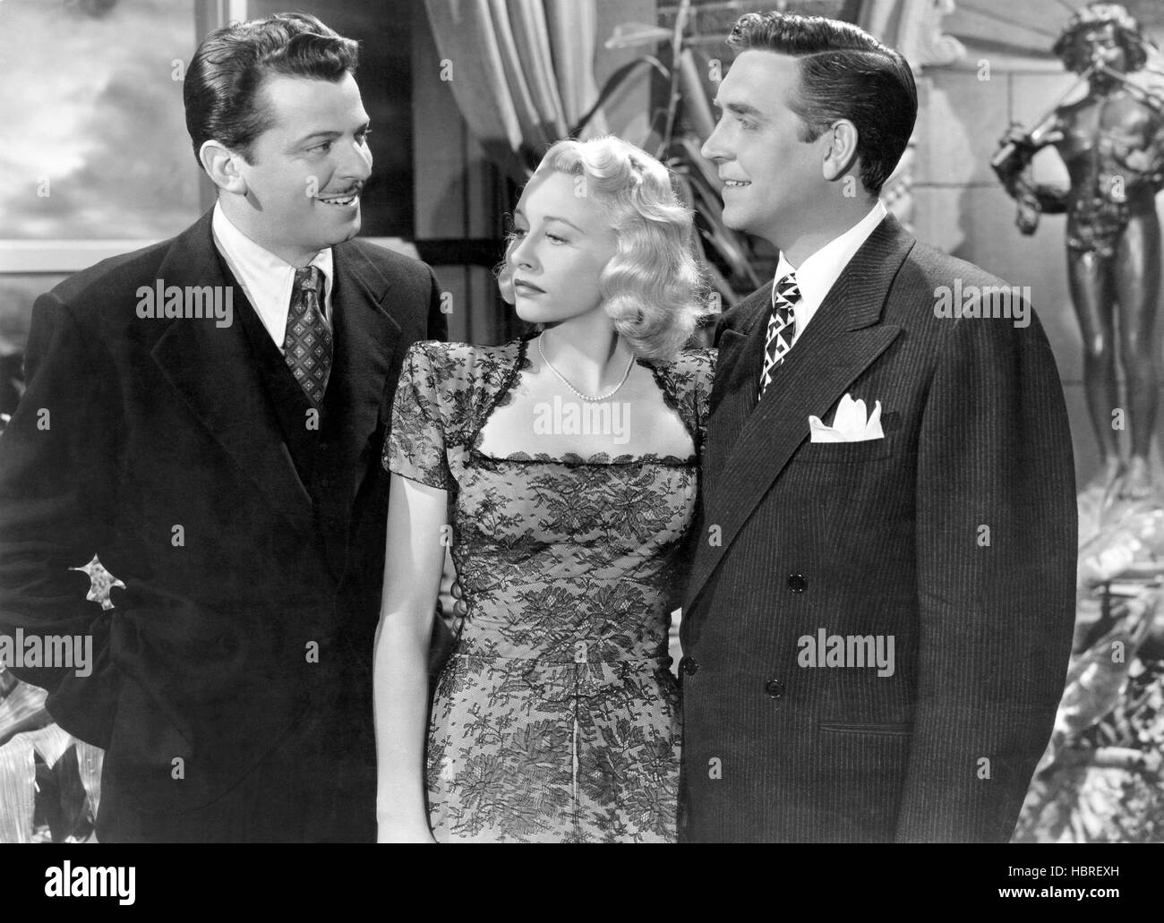 THE FLAME, from left: John Carroll, Vera Ralston, Robert Paige, 1947 ...