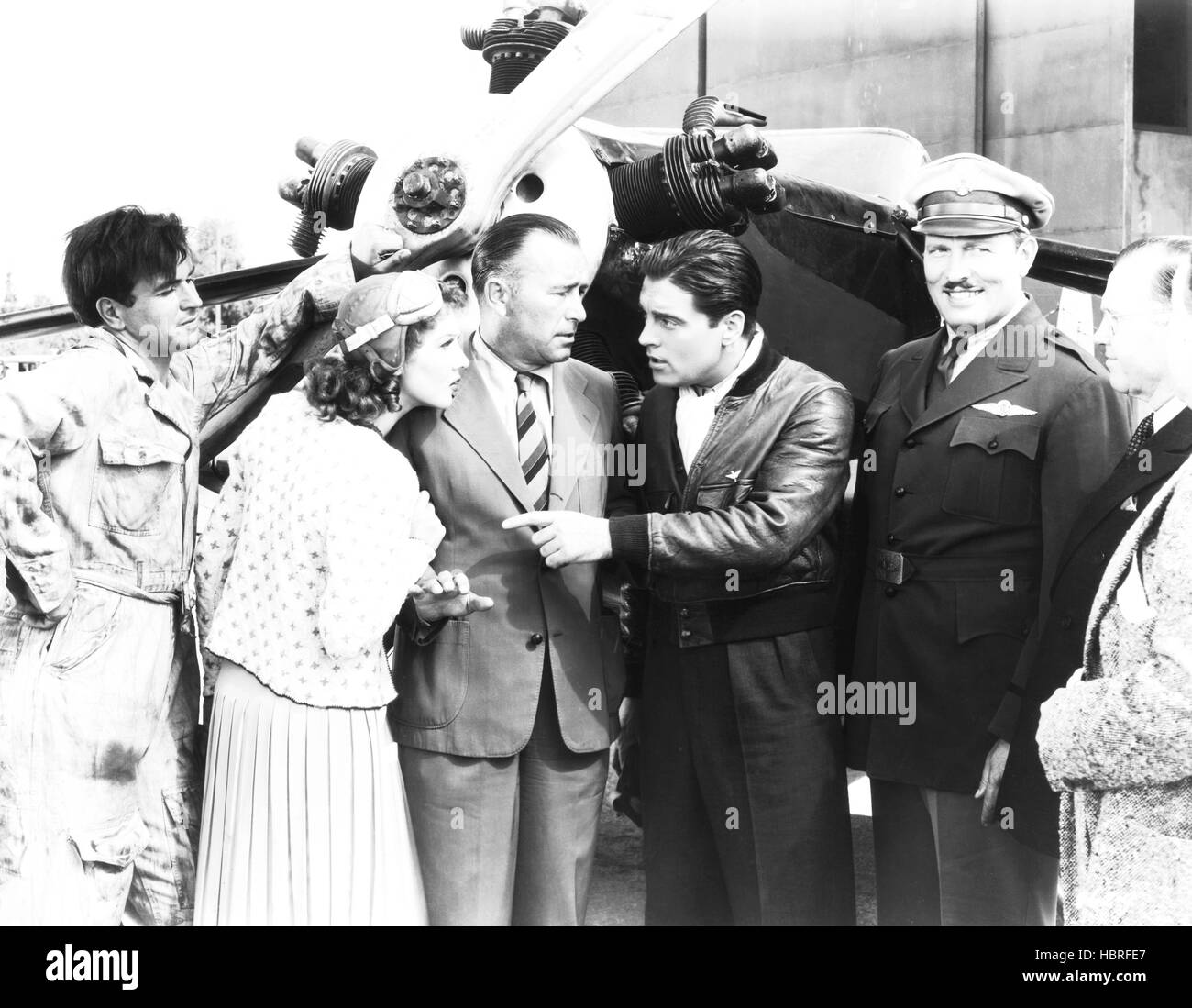 FLIGHT AT MIDNIGHT, from left: Noah Beery Jr., Jean Parker, Robert ...