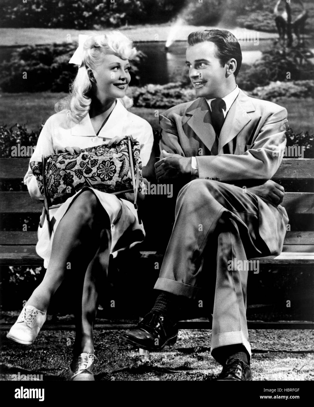 FLY BY NIGHT, from left, Marion Martin, Richard Carlson, 1942 Stock ...
