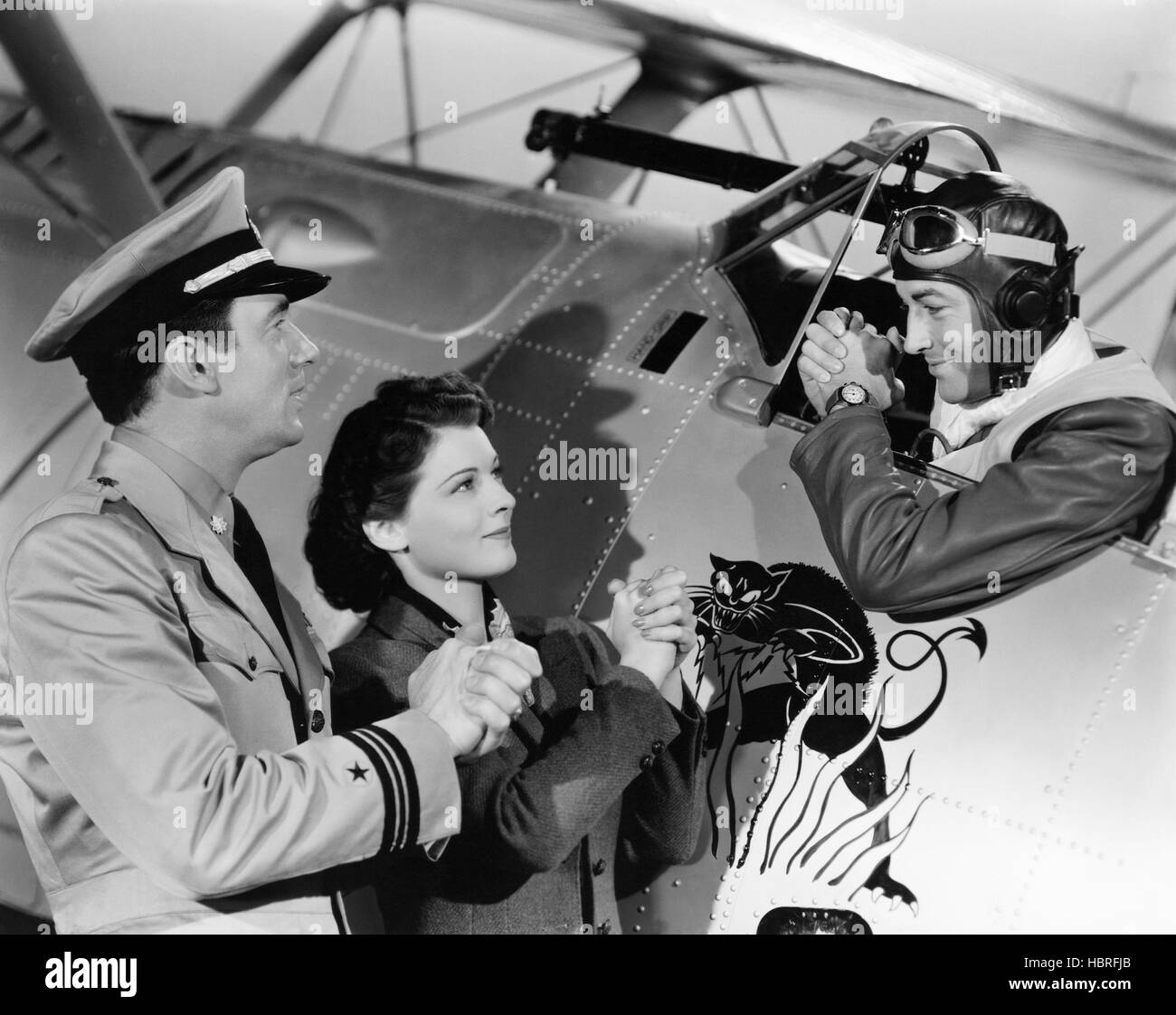 FLIGHT COMMAND, from left: Walter Pidgeon, Ruth Hussey, Robert Taylor ...