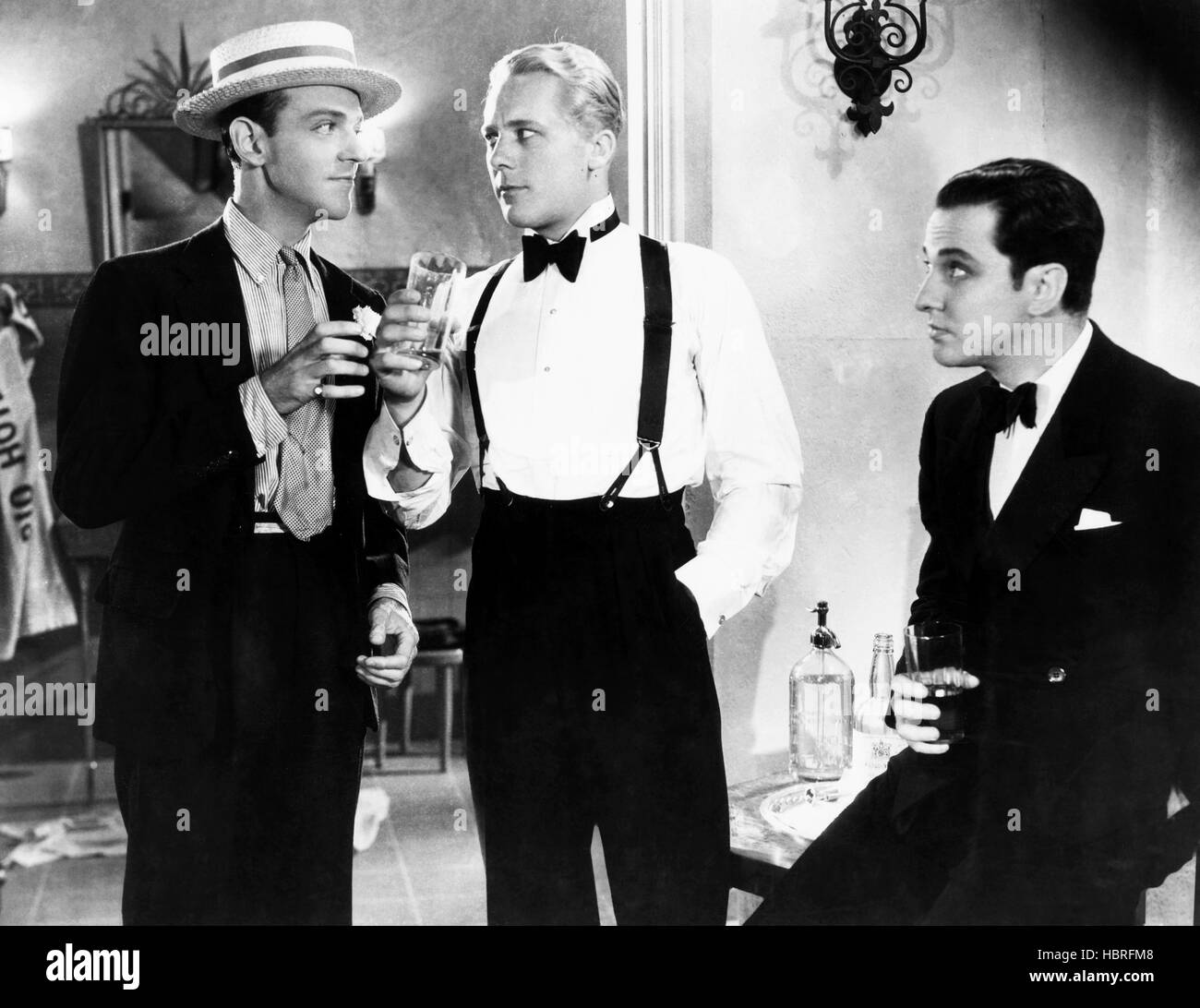 FLYING DOWN TO RIO, from left, Fred Astaire, Gene Raymond, Raul Roulien ...