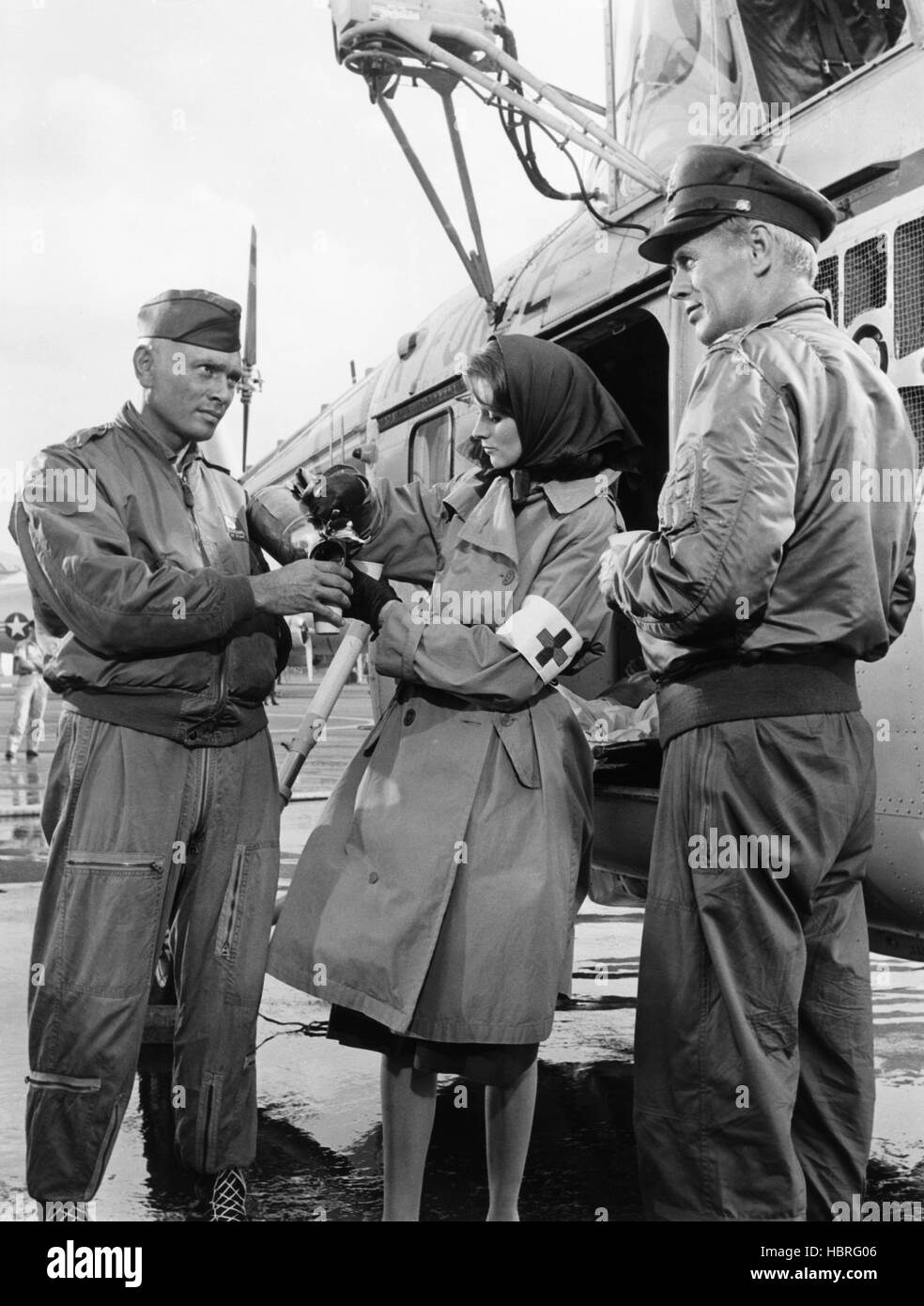FLIGHT FROM ASHIYA, from left, Yul Brynner, Suzy Parker, Richard ...