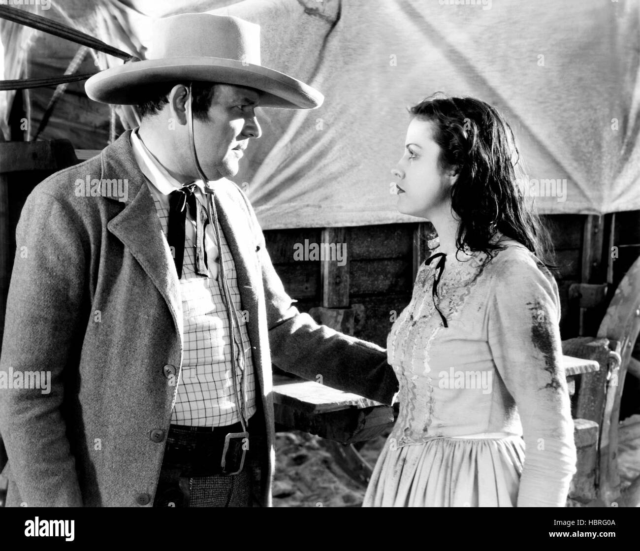 FLAMING FRONTIERS, from left, James Blaine, Eleanor Hansen, 1938 Stock ...