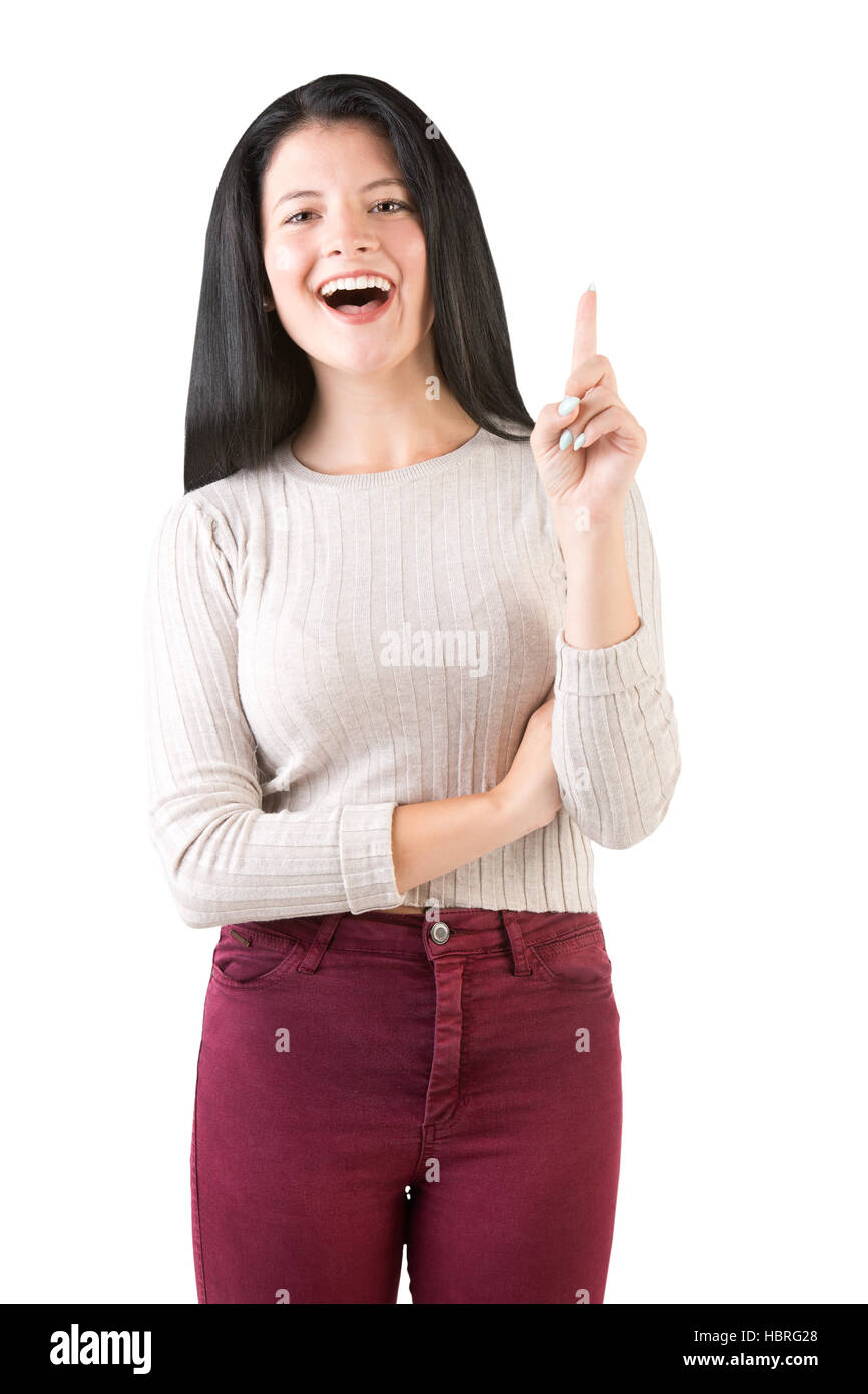 Woman Having an Idea Stock Photo - Alamy