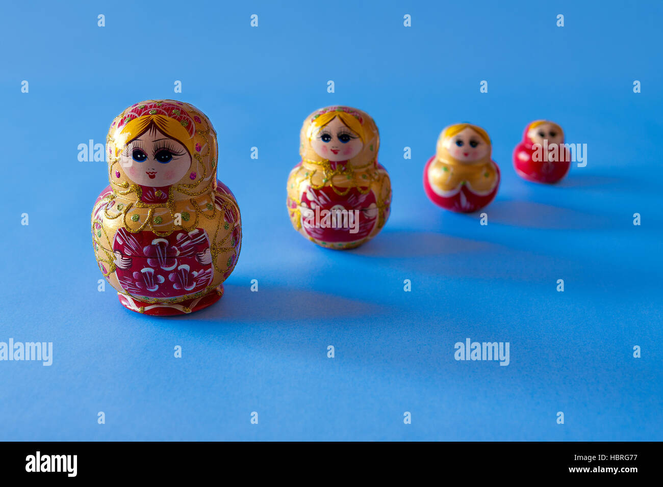 Matrioska in a row Stock Photo - Alamy