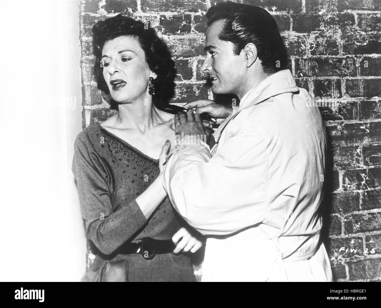 THE FLESH IS WEAK, from left: Freda Jackson, John Derek, 1957 Stock ...