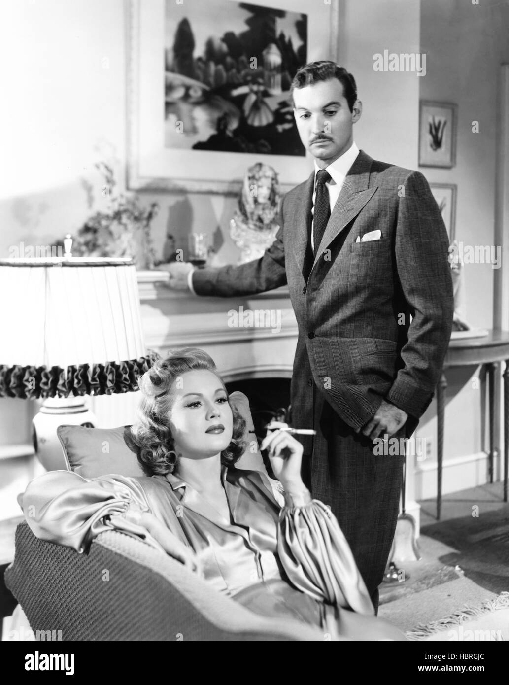 FLAXY MARTIN, from left: Virginia Mayo, Zachary Scott, 1949 Stock Photo ...