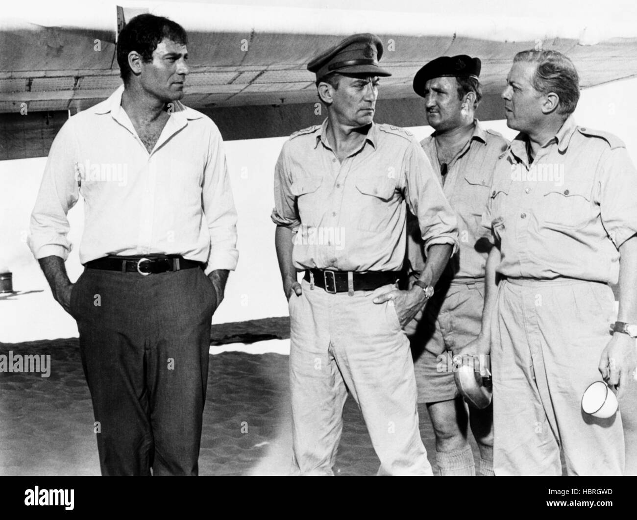 THE FLIGHT OF THE PHOENIX, from left, Christian Marquand, Peter Finch ...