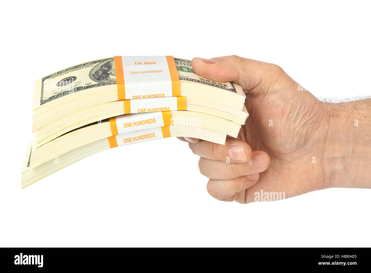 Hand with money Stock Photo - Alamy