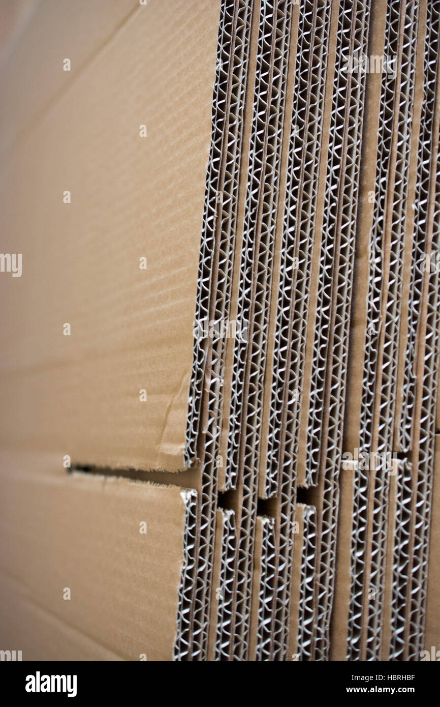 Cardboard pile on corrugated cardboard edges texture as Industrial ...