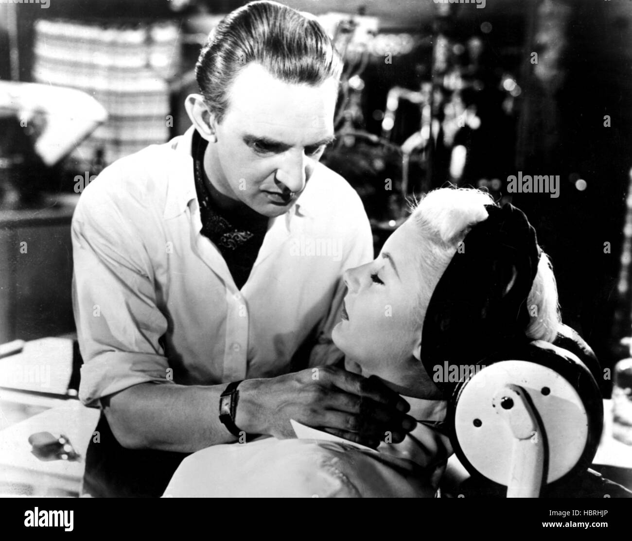 FOUR SIDED TRIANGLE, Stephen Murray, Barbara Payton, 1953 Stock Photo ...