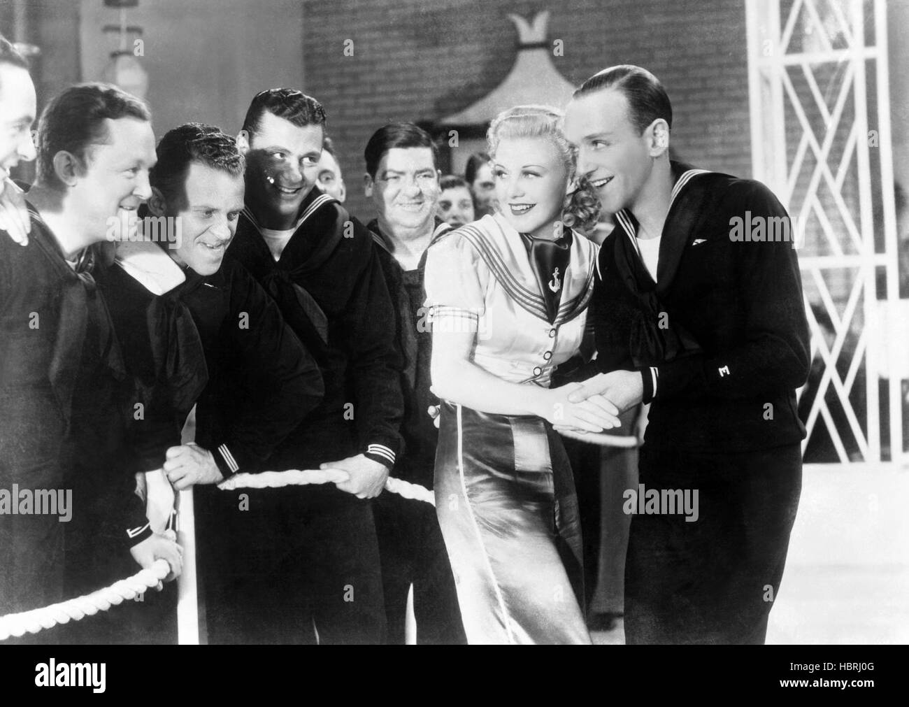 FOLLOW THE FLEET, from left: Ray Mayer, Frank Jenks, Tony Martin ...