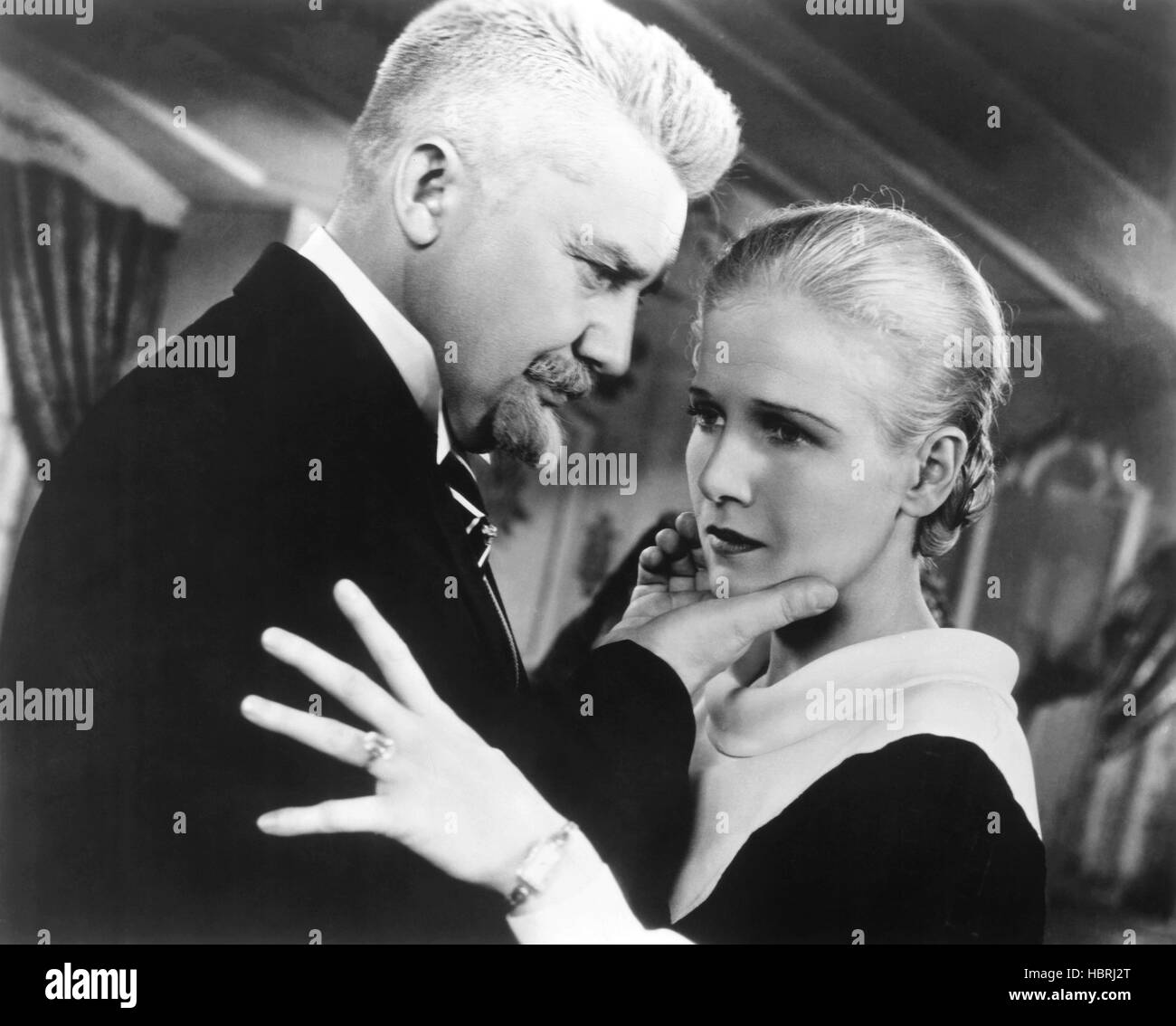 THE FOUNTAIN, from left: Jean Hersholt, Ann Harding, 1934 Stock Photo ...