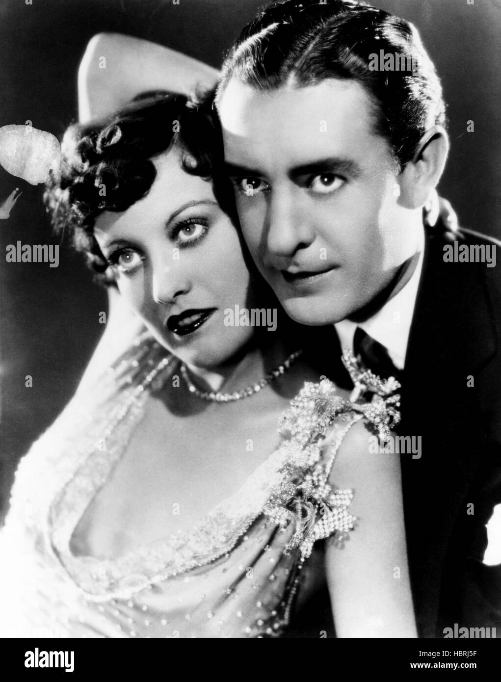 FOUR WALLS, from left: Joan Crawford, John Gilbert, 1928 Stock Photo ...