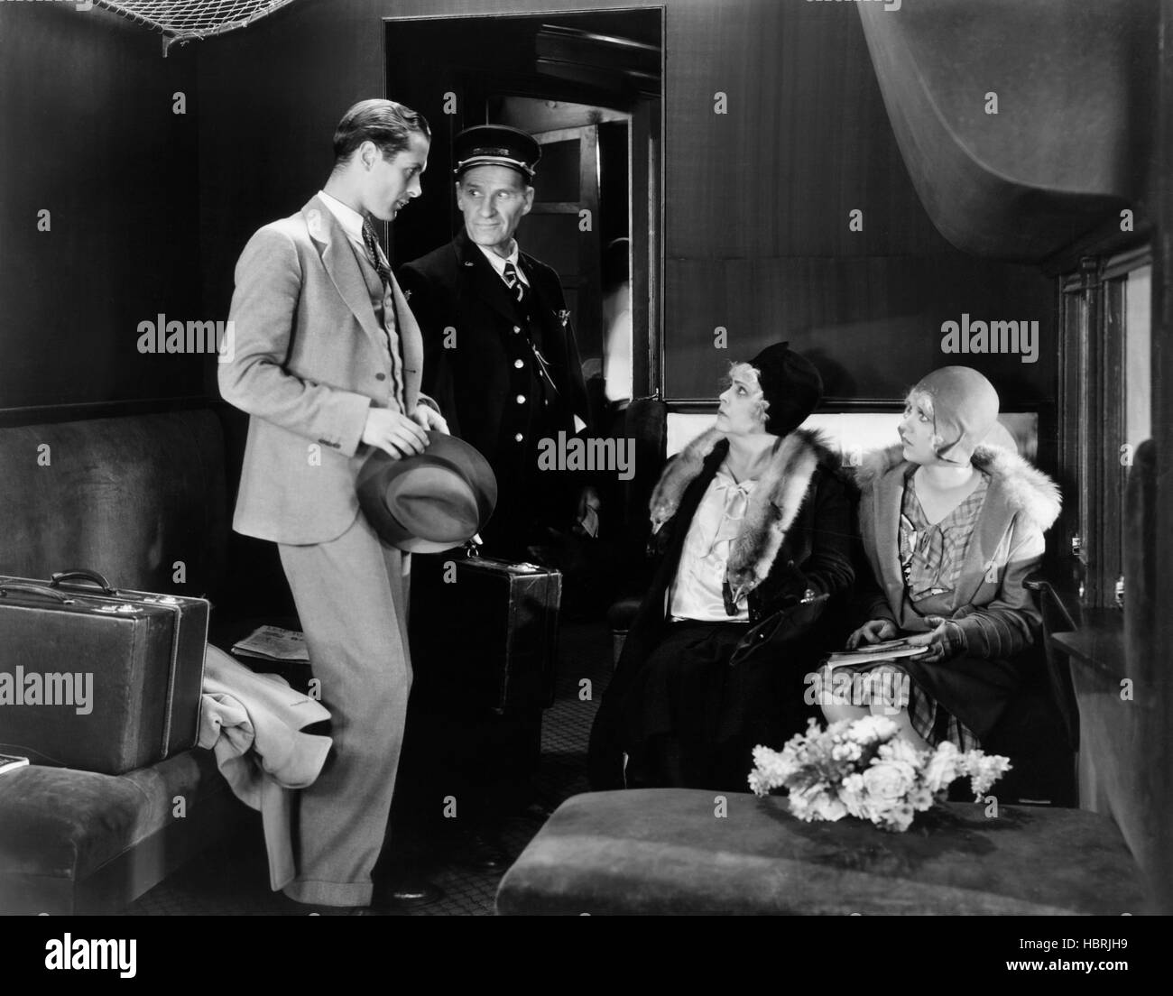 FREE AND EASY, from left, Robert Montgomery, Jack Baxley, Trixie Friganza, Anita Page, 1930 ...