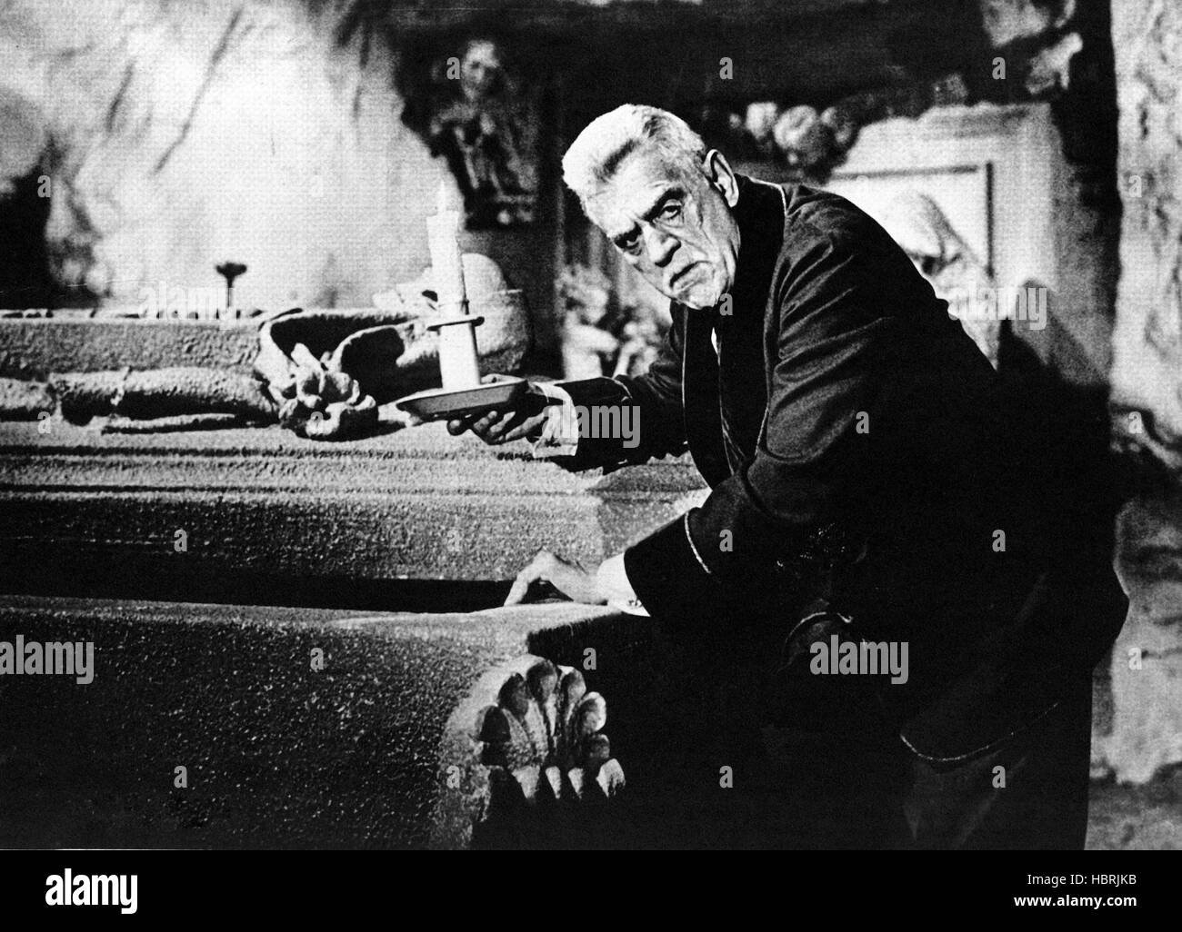 FRANKENSTEIN-1970, Boris Karloff, 1958 Stock Photo - Alamy