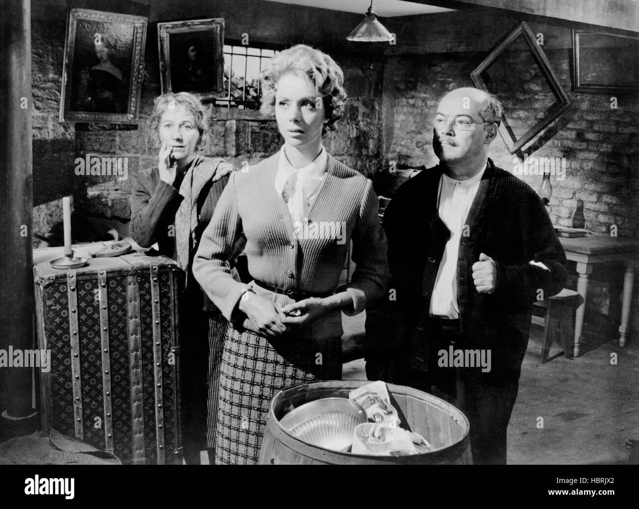 FRAULEIN, from left, Blandine Ebinger, Dana Wynter, Luis Van Rooten ...