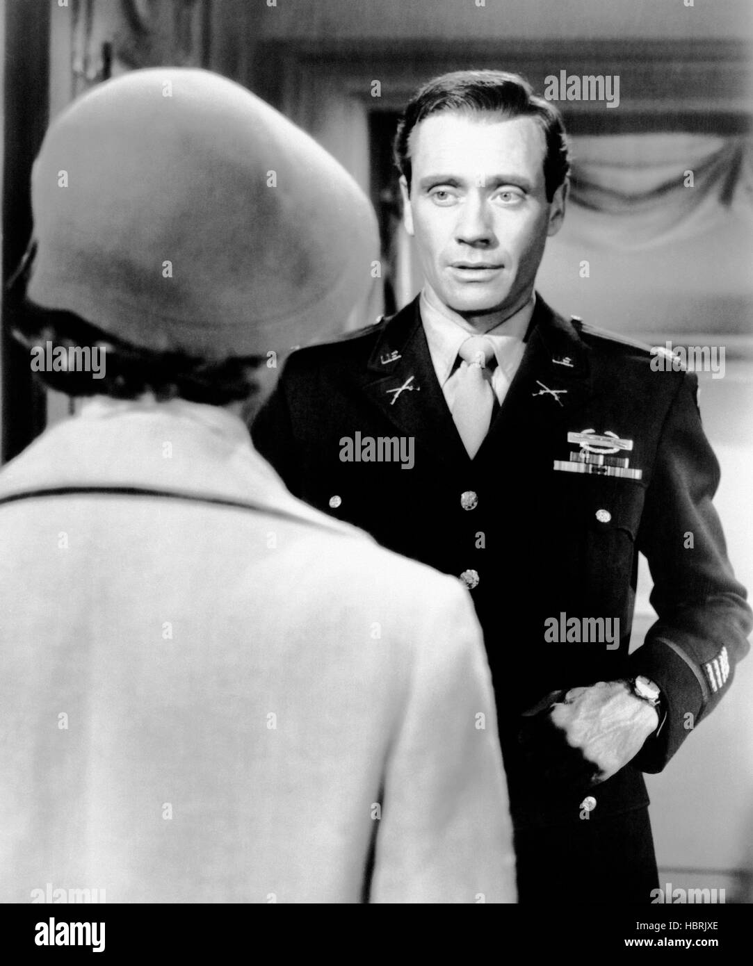 FRAULEIN, from left, Dana Wynter, (back of head), Mel Ferrer, 1958 ...