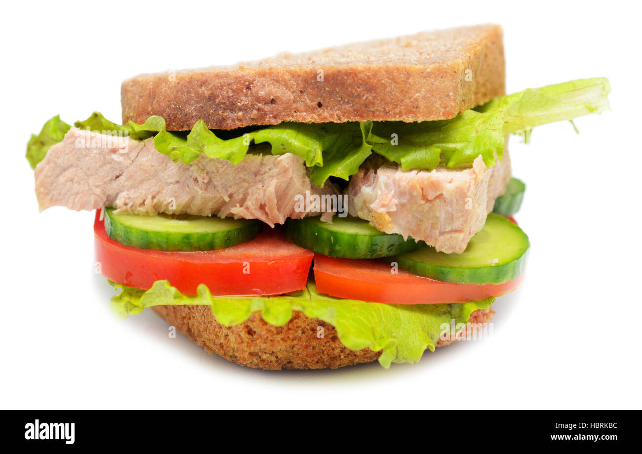 Ham salad sandwich wholemeal hi-res stock photography and images - Alamy
