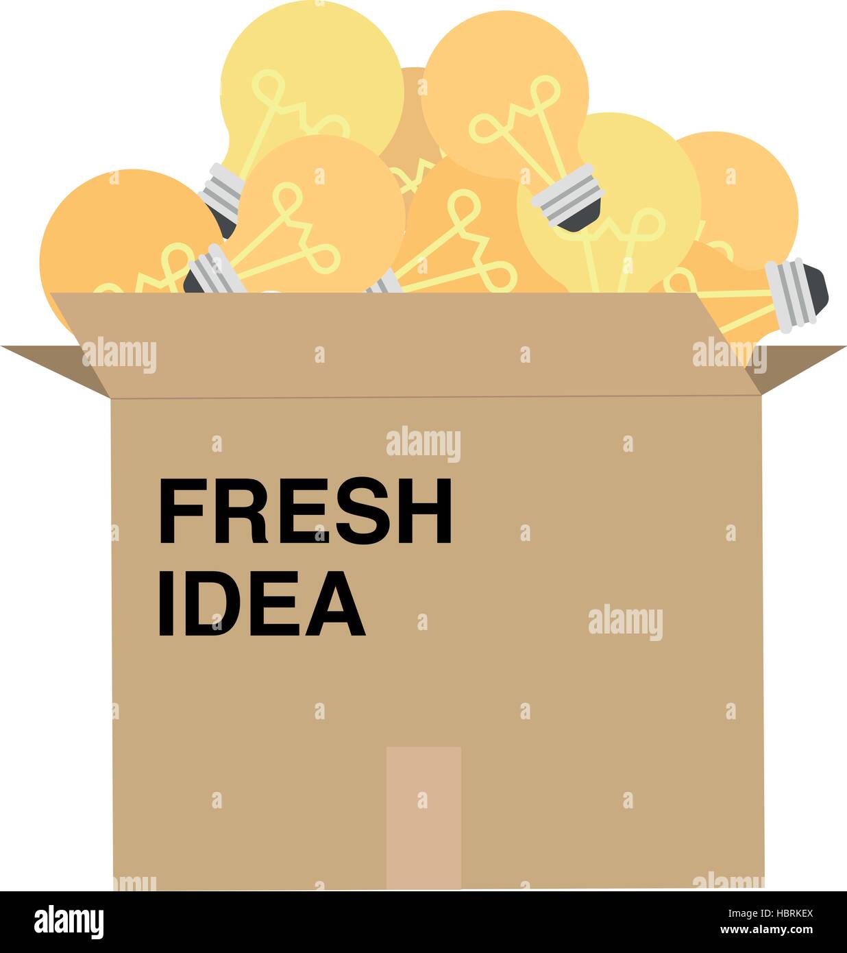 Light bulbs box Stock Vector Images - Alamy