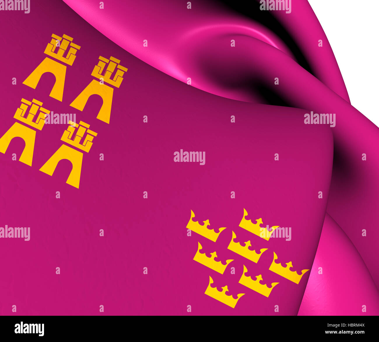 Region of Murcia Flag Stock Photo - Alamy